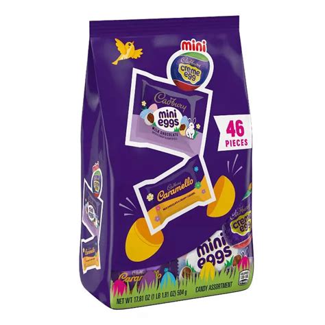 Cadbury Easter Egg Hunt Assortment 46 Piece Bag Candy Warehouse