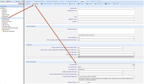 Assigning A CA Template To A Policy Folder