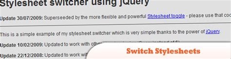 10 Simple And Easy Jquery Style Switchers — Sitepoint