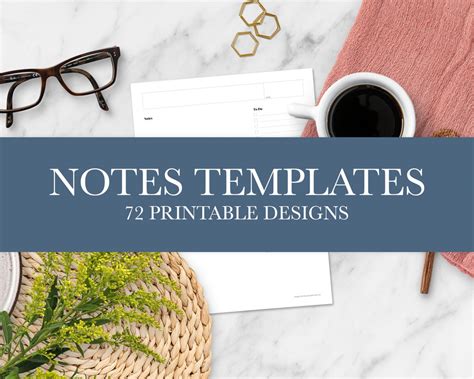 Printable Class Notes Templates For Babes Meetings And Work From Home 72 Layouts Etsy