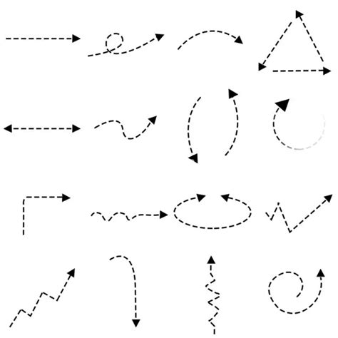 箭头 源文件下载【酷图网】箭头 图标 方向 手绘 黑色 几何 元素 符号 三角形 手绘箭头 虚线箭头 花瓣网