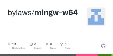 GitHub Bylaws Mingw W64