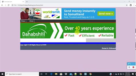 Sida Loo Sameeyo Content And Sidebar Iyadoo Lasyticmaalayo Html And Css