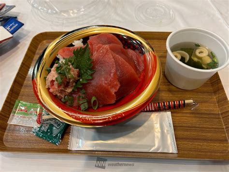 今日のお昼ご飯 静岡のイベントでマグロ 静岡県静岡市駿河区 カリスマ珍獣ちくちゃん ウェザーニュース