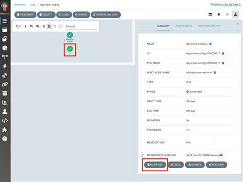 View Manifest Error On Inline Node Issue Argoproj Argo