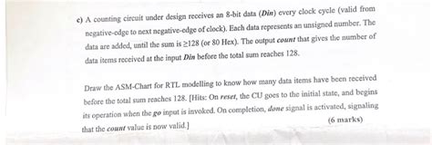 Solved Helpc ﻿a Counting Circuit Under Design Receives An