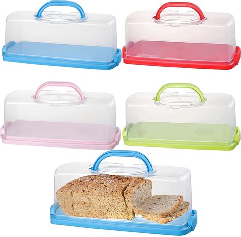 Bread Container Storage Box Clear Plastic Homemade Loaf Bread Keeper Bread Box
