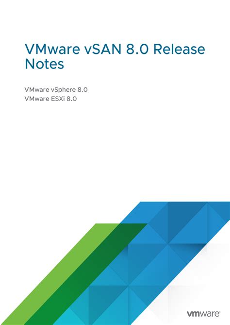 Vmware Vsan 80 发布说明 Vm技术库