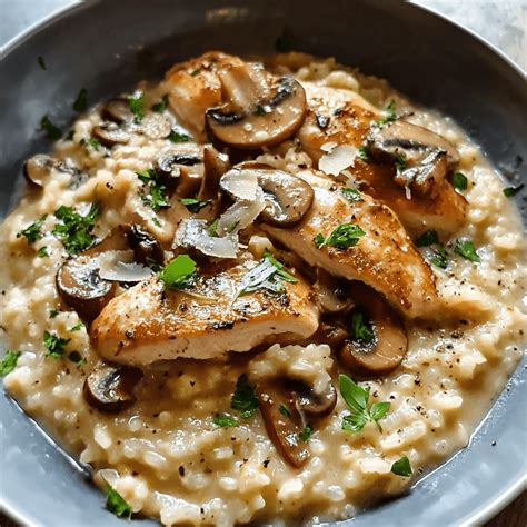 Chicken And Mushroom Risotto Recipe My Delight Recipes