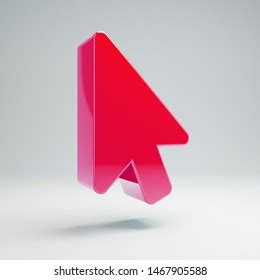 Mouse Pointer Icon Red Glossy Mouse Stock Illustration 1836535663 Shutterstock