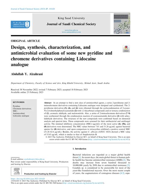 Pdf Design Synthesis Characterization And Antimicrobial Evaluation
