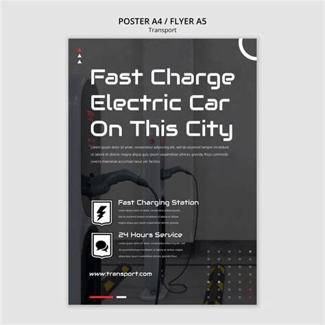 Free Psd Transport Concept Poster Template