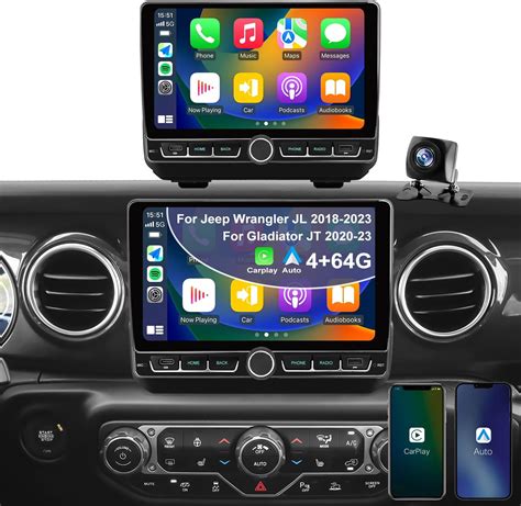 4g64g 5gwifi6 Upgrade Car Radio For Jeep Wrangler Jl 2018