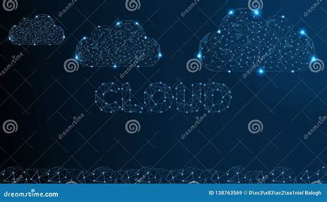 Cloud Technology Cloud Computing Big Data Or Cloud Computing Concept Abstract Digital