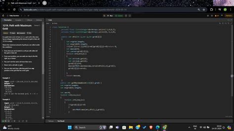 Pratik Shelke On Linkedin Day 93 Problem Name Path With Maximum