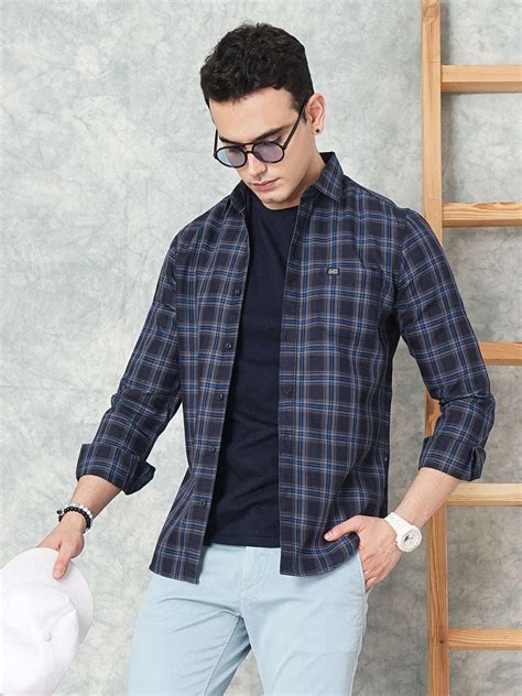 Shop Men Checks Shirt New_0721-SH95-05-S Online