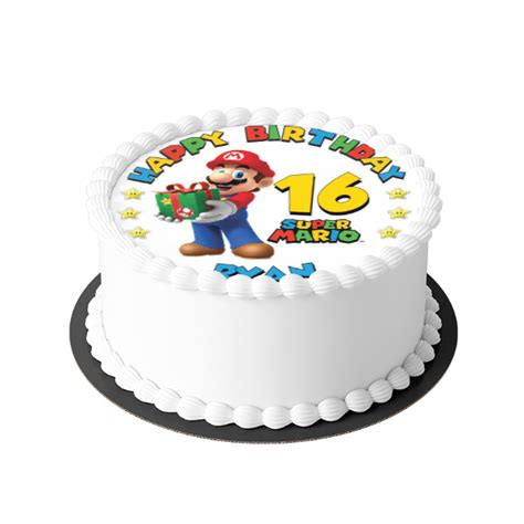 Super Mario Brothers Personalised Edible Cake Toppers
