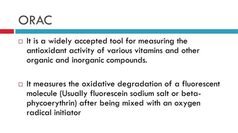 Ppt The Chemistry Behind Antioxidant Capacity Assays Powerpoint