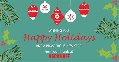 Beckhoff Holidays Beckhoff Automation Usa
