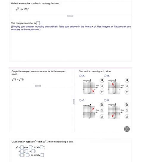 Solved Write The Complex Number In Rectangular Form Chegg