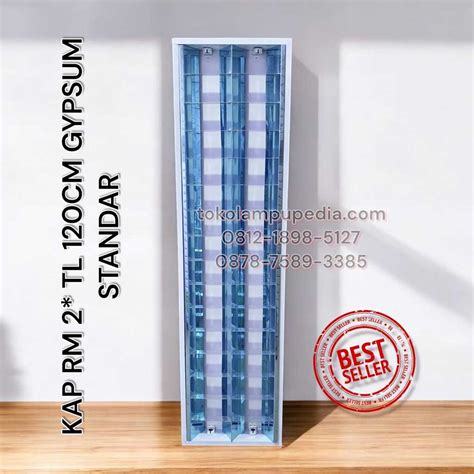 Lampu RM 2x TL LED Gypsum Standar Toko Lampupedia