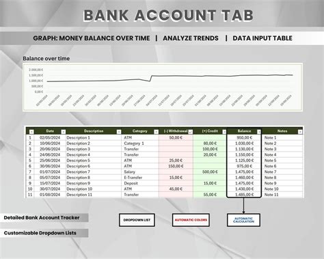 Bank Account Manager A Complete Excel Template For Tracking Deposits