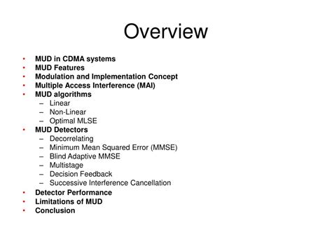 Ppt Mud Multi User Detection Powerpoint Presentation Free Download