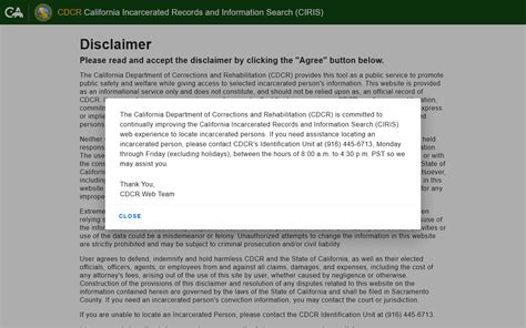 California Released Inmates Inmate Record Search