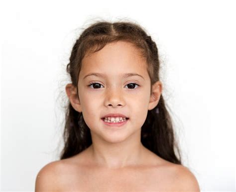 Kid Studio Portrait Shirtless Smiling Free Photo Rawpixel
