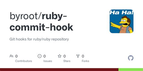 Github Byroot Ruby Commit Hook Git Hooks For Ruby Ruby Repository