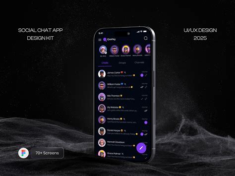 Quirky Messaging App Uxui Design Chat App Design Behance