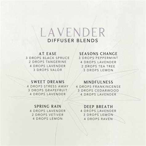 Diffuser Blends With Lavender Diffuser Blends Lavender Diffuser