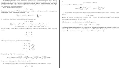 Solved Most Differential Equation Models That Are Sedin