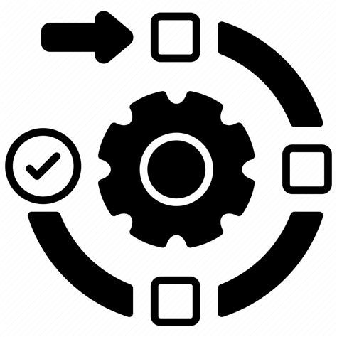 Workflow Gear Tick Work Cycle Plan System Icon Download On
