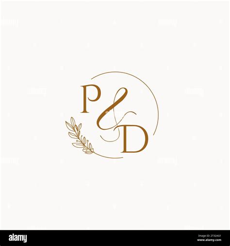 Pd Initial Wedding Monogram Logo Design Ideas Stock Vector Image And Art Alamy