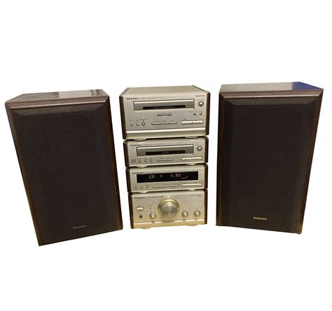 Prop Hire Technics Stack System Silver Wood Effect Nineties Practical Working