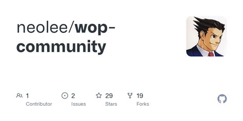 GitHub Neolee Wop Community