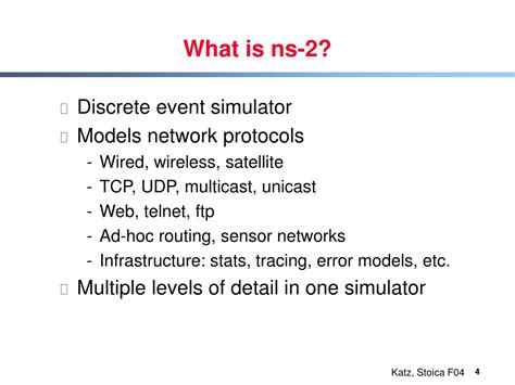 Ppt Eecs 122 Introduction To Computer Networks Fall 2003 Network Simulator 2 Ns 2