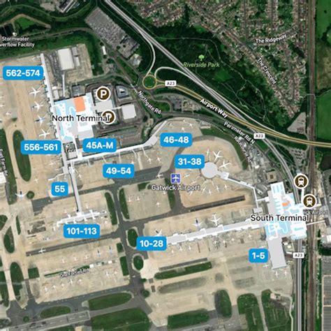 London Gatwick Airport Map Guide To Lgws Terminals