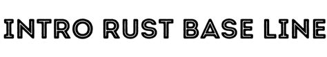 download intro rust base line font for free