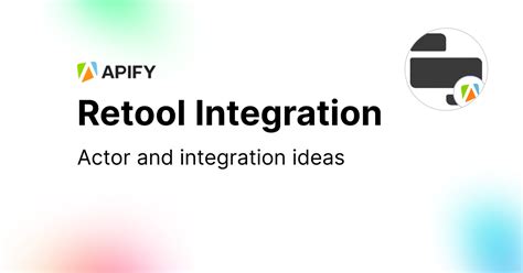 Retool Integration · New Ideas · Apify