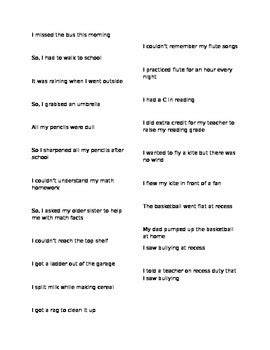 Problem And Solution Match Up By Kimberly Makings TPT