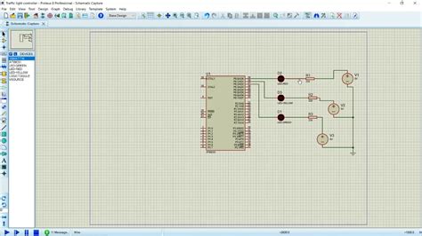 Traffic Light Controller 8051 Assembly Program In Proteus Software Youtube