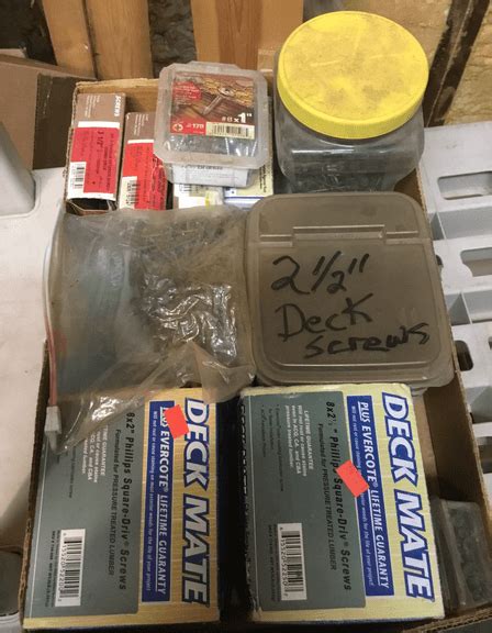 Assorted Deck Screws Sherwood Auctions