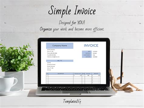 Printable Invoice Excel Spreadsheet Template Minimalist Invoice Printable Invoice Template