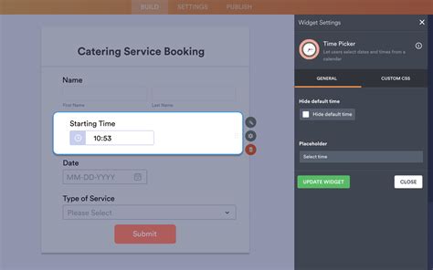 Time Picker Form Widgets Jotform