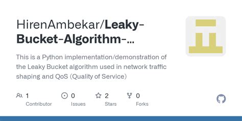 Github Hirenambekarleaky Bucket Algorithm Demonstration This Is A