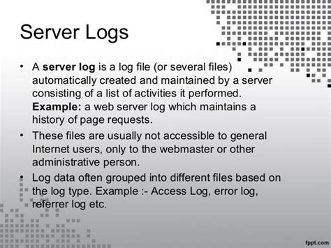 Investigating Server Logs