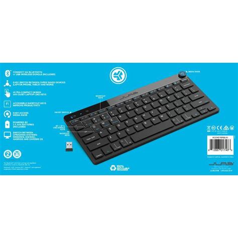 Jlab Go Keyboard Black Electro Vision Inc