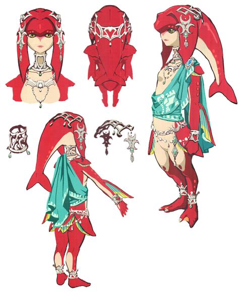 Mipha Concept Art The Legend Of Zelda Breath Of The Wild Art Gallery